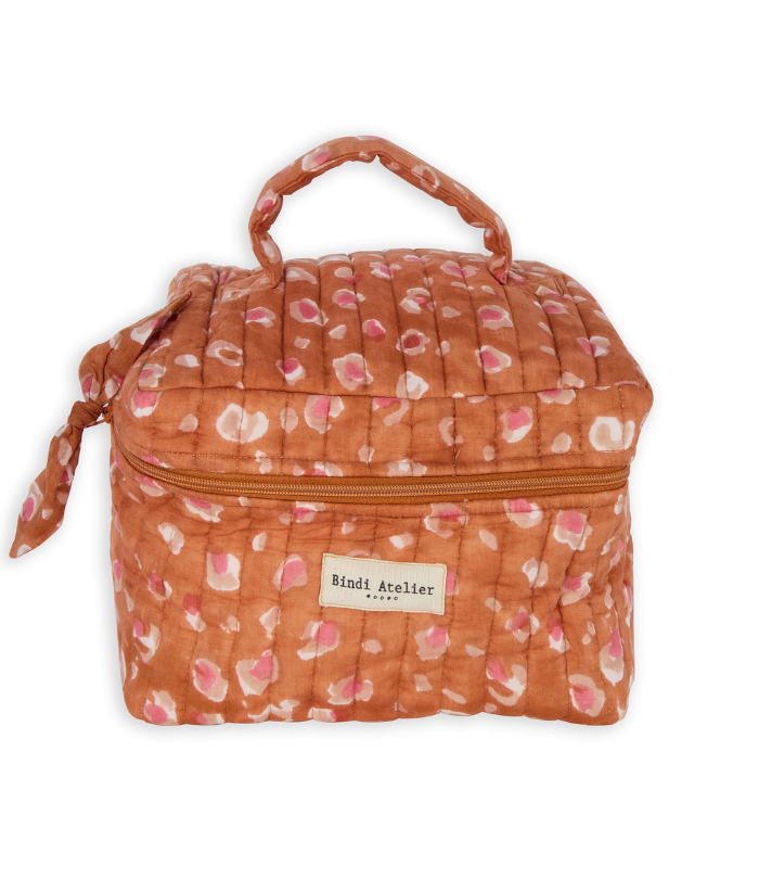 Trousse vanity Bengal Praline - Bindi Atelier - Bindi Atelier